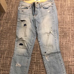 PAIGE | Jeans | Paige Distressed Patch Jeans | Poshmark